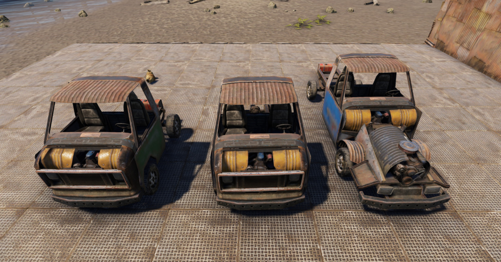 アップデートされたRUSTの車についてのメモ | にゃんこのブログ